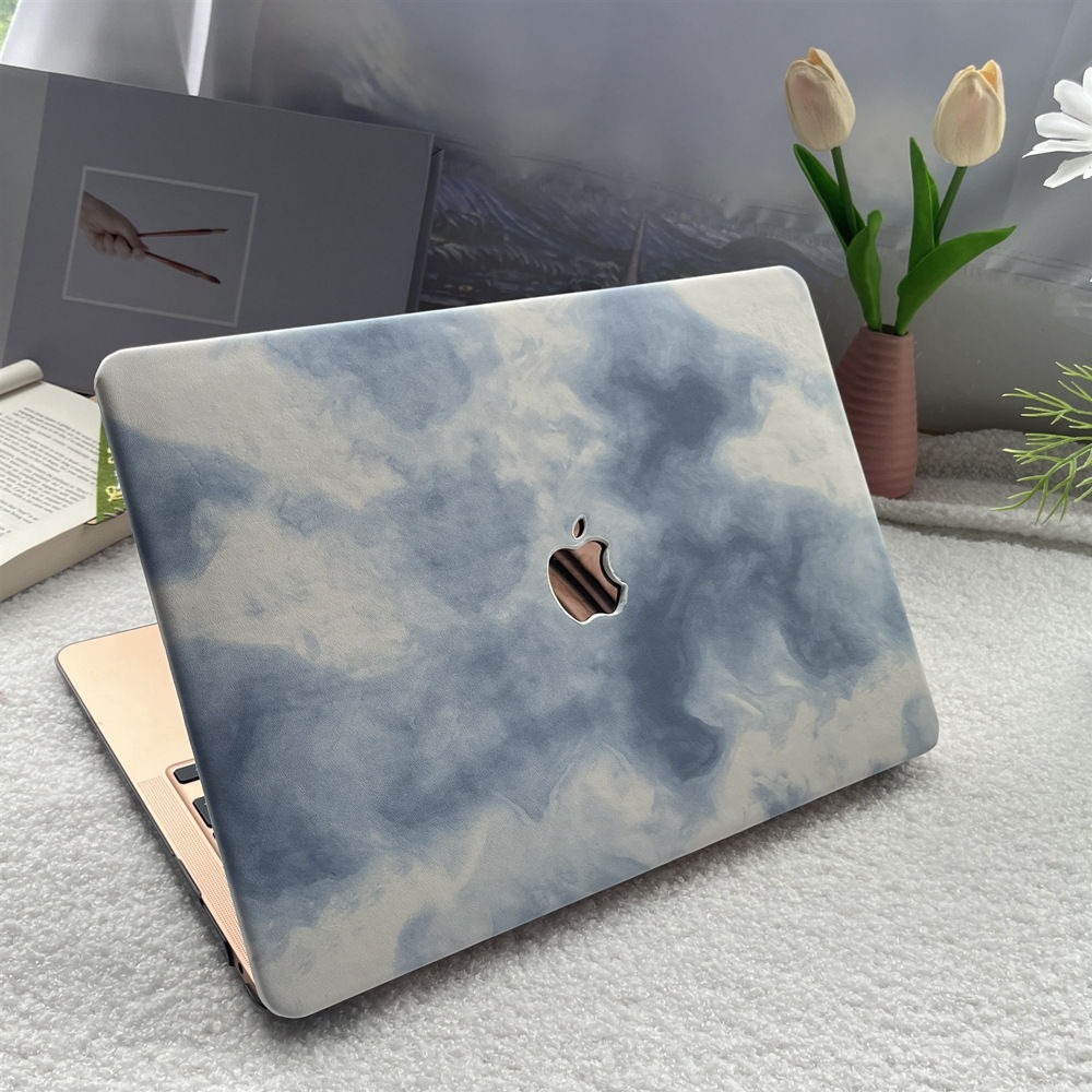 Jual MacBook Air computer case PU leather handmade design dyed MacBook ...