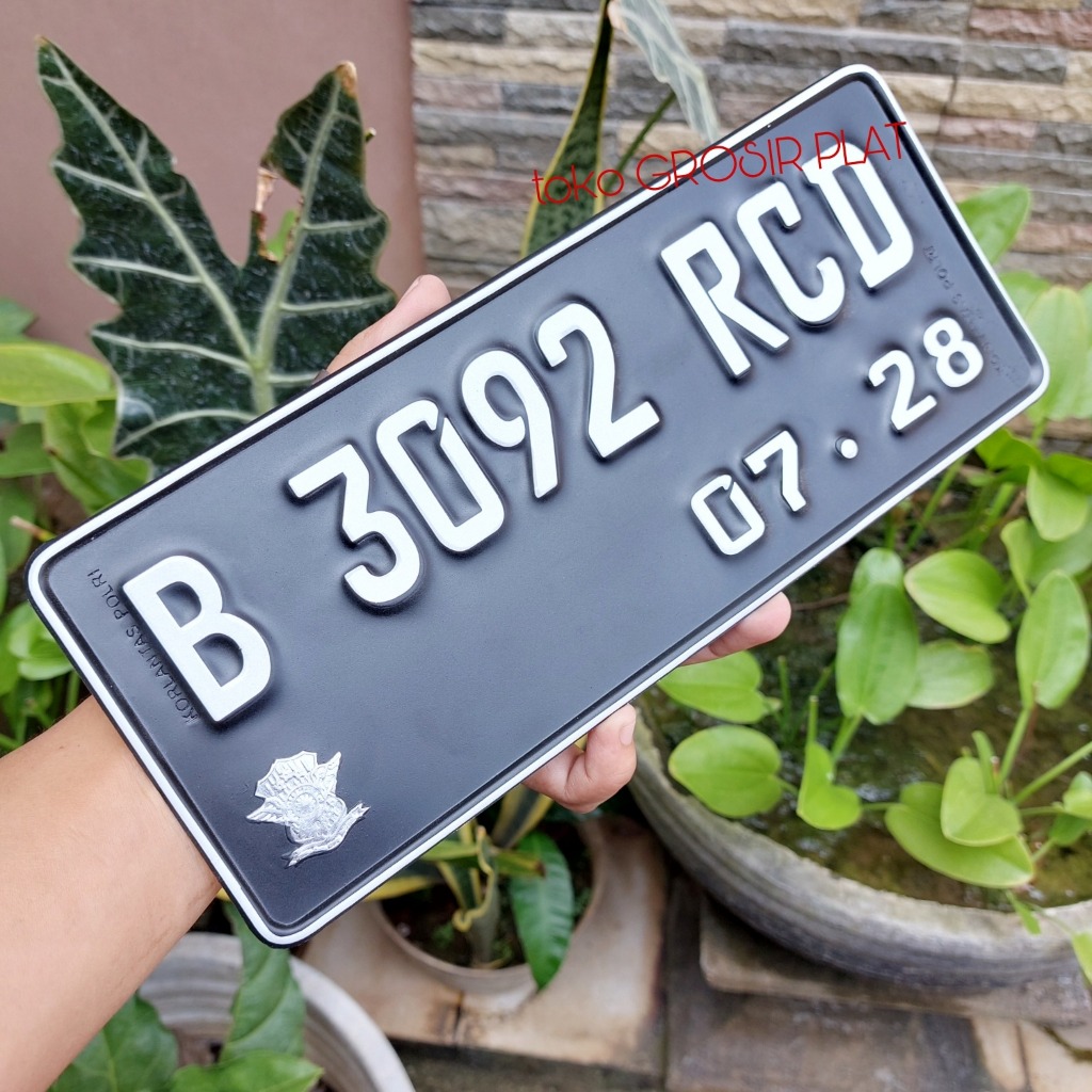 Jual PLAT MOTOR BARU PUTIH ANGKA STANDAR VARIASI PM19 | Shopee Indonesia