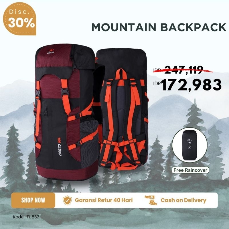Jual TAS CARRIER TL 832 Tas Ransel Gunung Tas Gunung Mountain Backpack | Shopee Indonesia