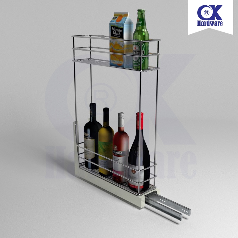 Jual Rak Tarik Botol Drawer Basket OK 023A for Kitchen Set Cabinet 150 ...
