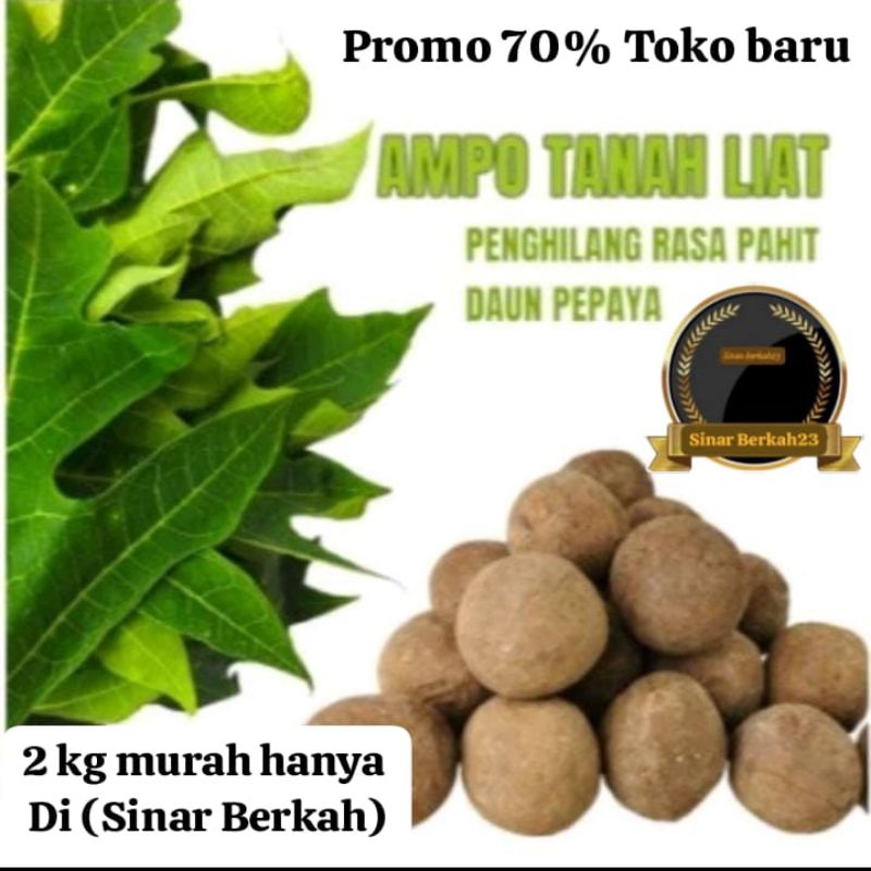Jual tanah ampo 2 kilo murah / tanah lempung pilihan buat rebus daun ...