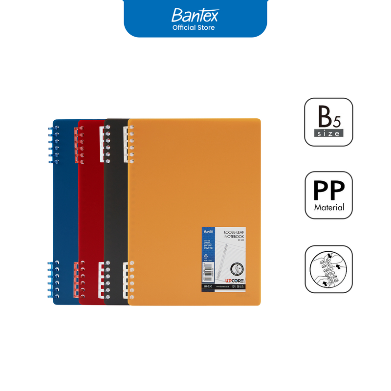 Jual Bantex Buku Catatan Loose-Leaf B5 Binder Klip Adjustable Bahan PP ...