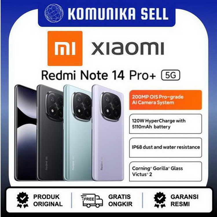 Jual Xiaomi Redmi Note 14 Pro Plus 5G - 8GB/256GB | Shopee Indonesia