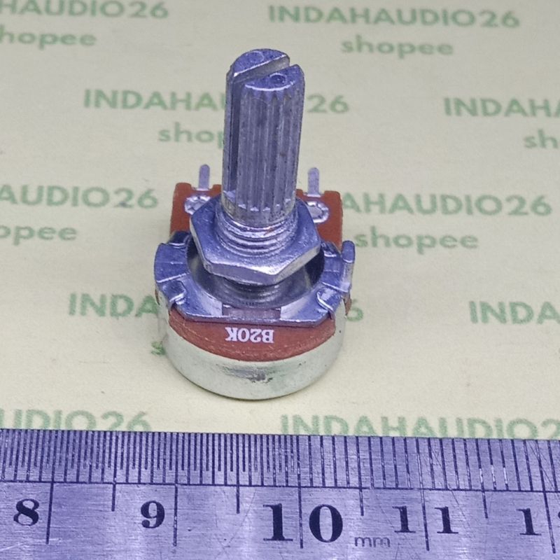 Jual A plus B20K mono 3pin potensiometer 20k variable resistor B 20k ...
