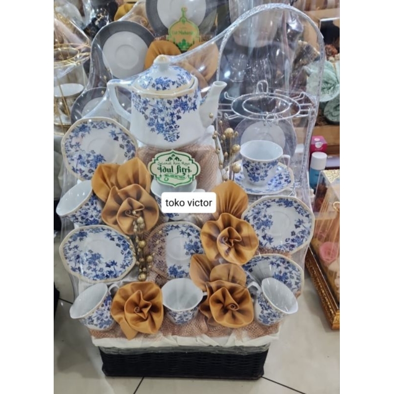 Jual parcel lebaran/parcel tea set/ parcel cangkir / parcel keramik ...