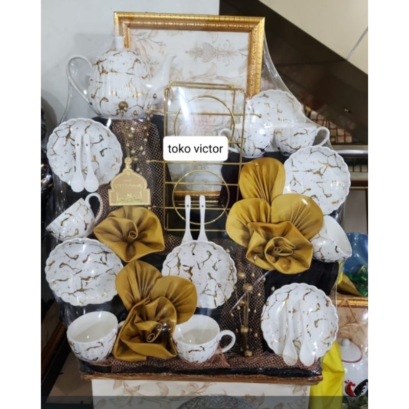 Jual parcel lebaran/parcel tea set/ parcel cangkir / parcel keramik ...
