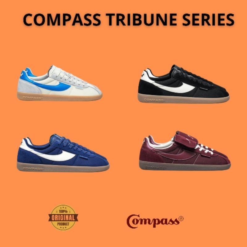 Jual [ORIGINAL] COMPASS TRIBUNE NAVY/WHITE BLUE/BLACK GUM/TRIBUNE HOME ...