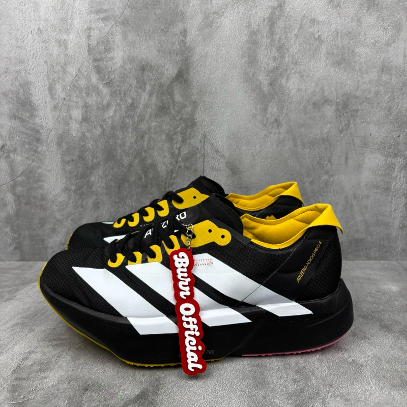 Jual Adidas Adizero Adios Pro 4 “Black White Yellow” | Shopee Indonesia