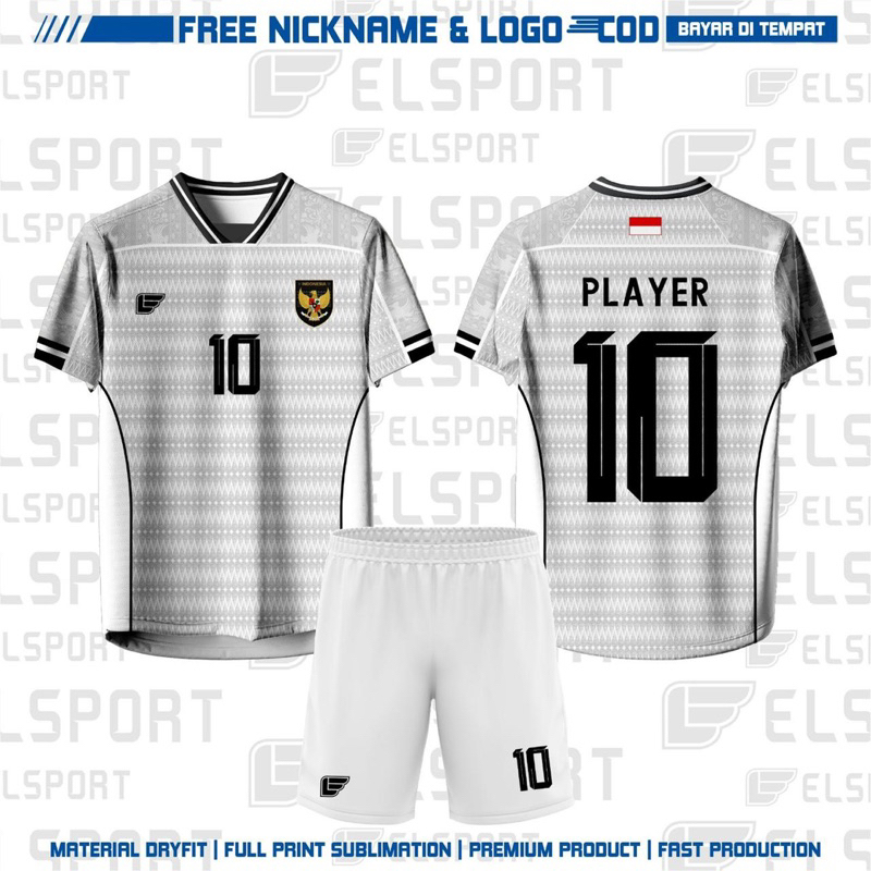 Jual Jersey Away Timnas Indonesia Terbaru 2025 Full printing Gratis Pasang Nama & No Punggung ...