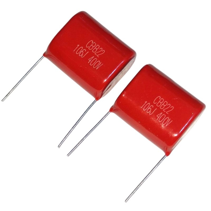 Jual kapasitor milar 10uf 400v / capacitor 10uf 400volt / milar 106j ...