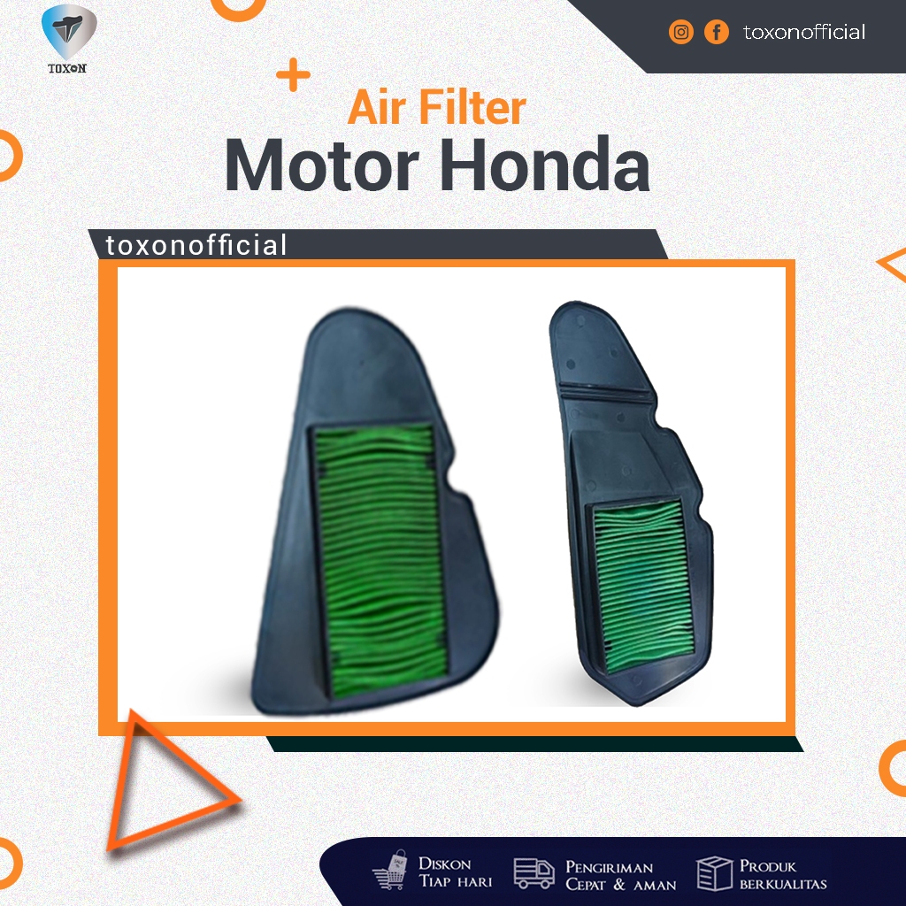 Jual Filter Udara Motor Honda Beat Vario Scoopy Saringan Udara Air ...