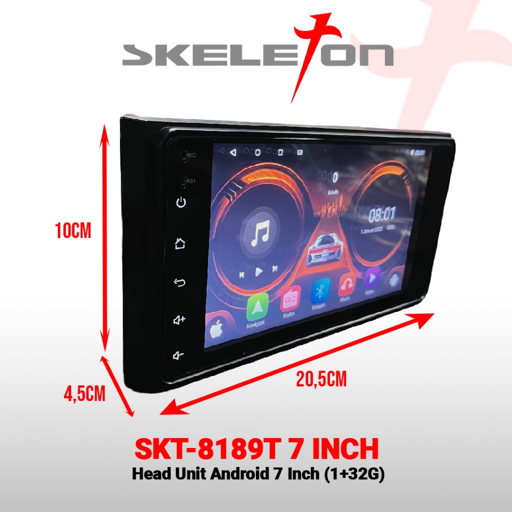 Jual Skeleton Head Unit Android SKT-8189T 7" Inch 1+32GB Atau 2+32GB (Plug And Play Toyota ...
