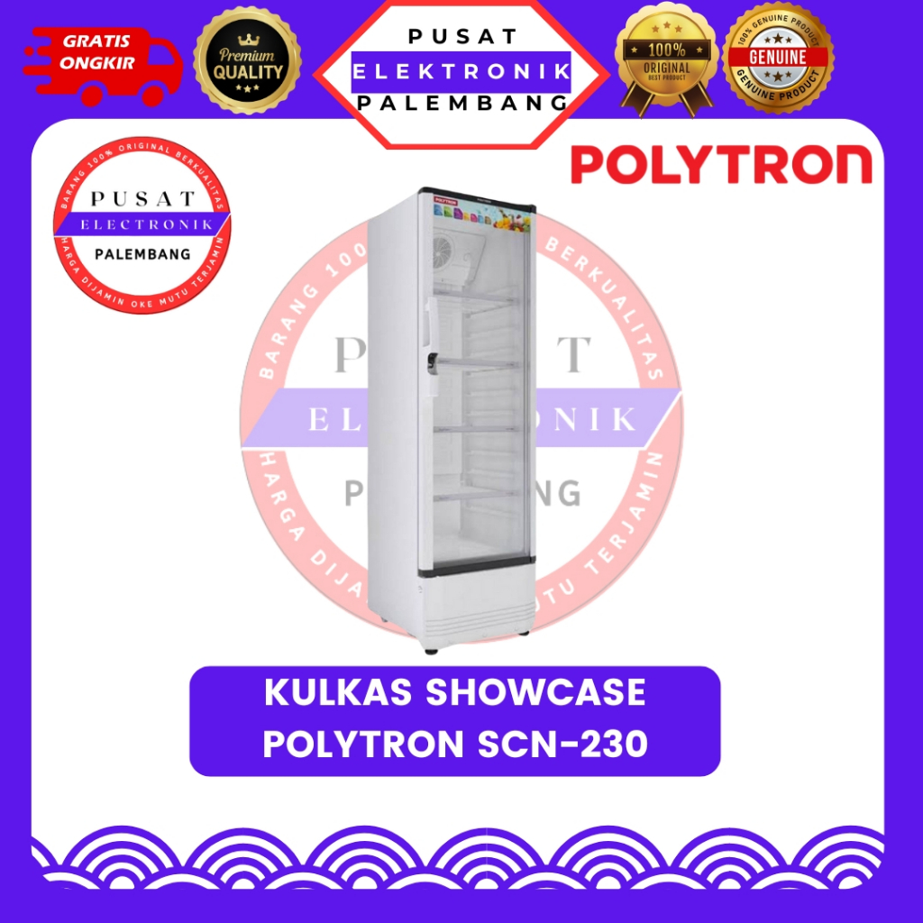 Jual KULKAS SHOWCASE POLYTRON SCN-230 KULKAS SHOWCASE PALEMBANG ...