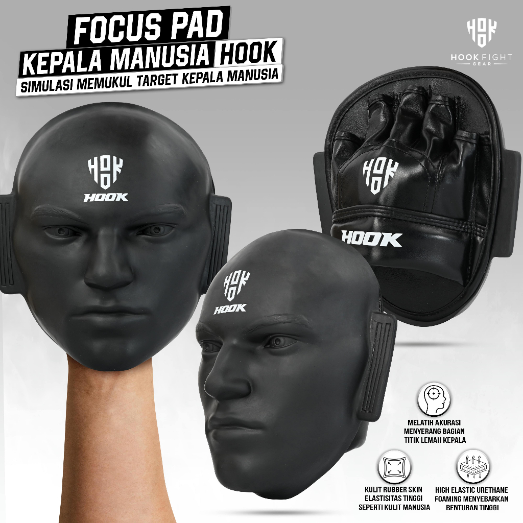 Jual Focus Pad Kepala Manusia Hook Boxing Pad Muay Thai Punching Pad ...