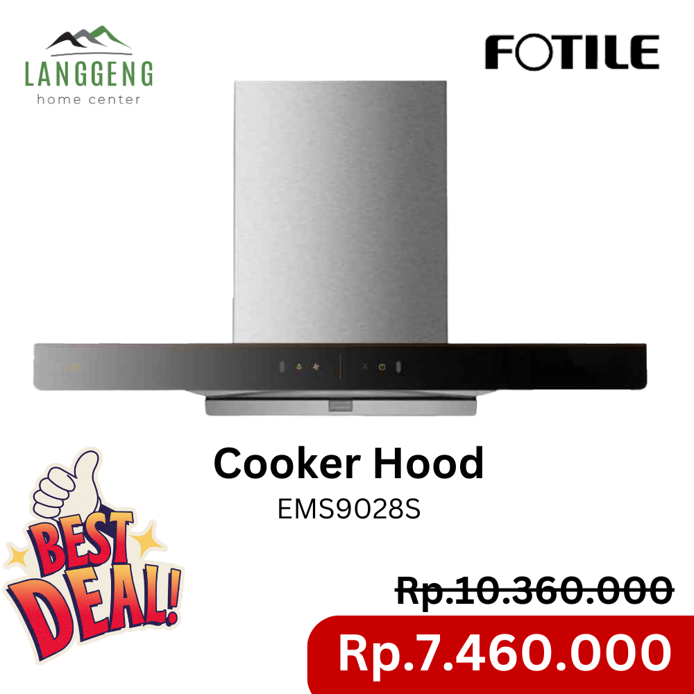 Jual FOTILE Range Hood EMS9028S / Cooker Hood EMS9028S Touch + Wave ...