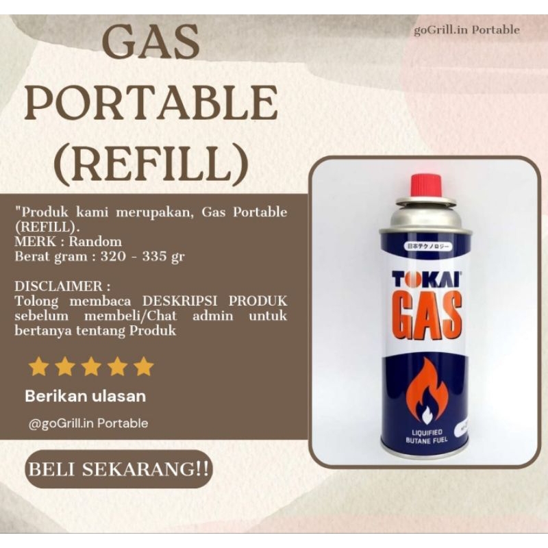 Jual MURAH!! Gas Portable (REFILL)//GAS CAMPING!!!! GAS KALENG ...