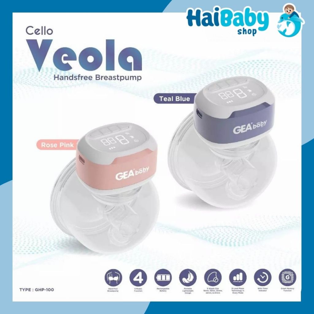 Jual GEA Baby Cello Veola Handfree Breastpump | Shopee Indonesia