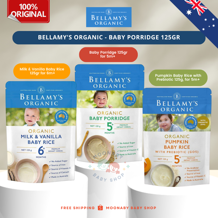 Jual Exp 02/2026 Bellamy's Organic - Baby Porridge125g / MPASI / Bubur ...
