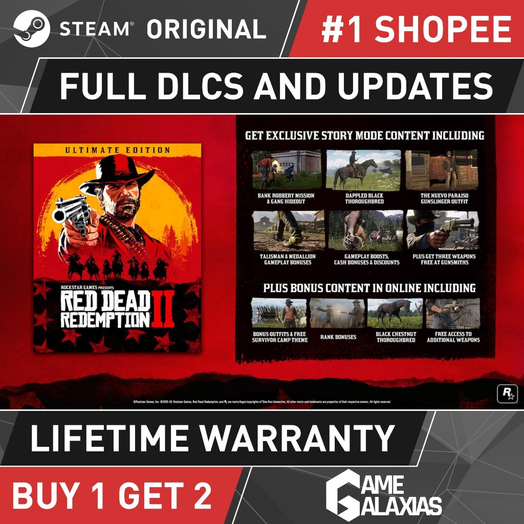 Jual RDR 2 / RED DEAD REDEMPTION 2 ULTIMATE EDITION PC ORIGINAL ...