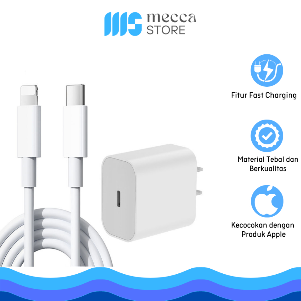 Jual Kabel Charger Lightning Fast Charging USB Type C to Lightning 2 ...