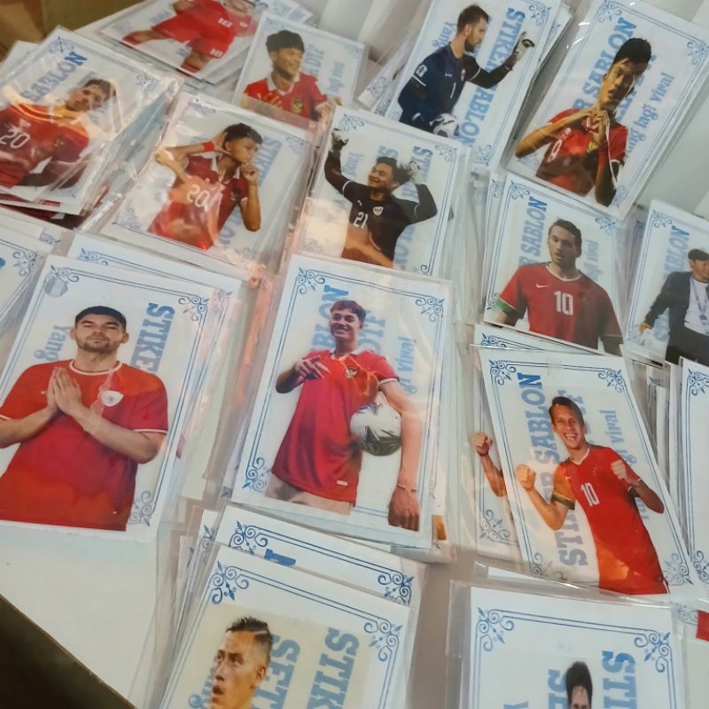Jual Stiker Sablon Timnas Indonesia Rafael Struick Jay Idzes Marselino ...