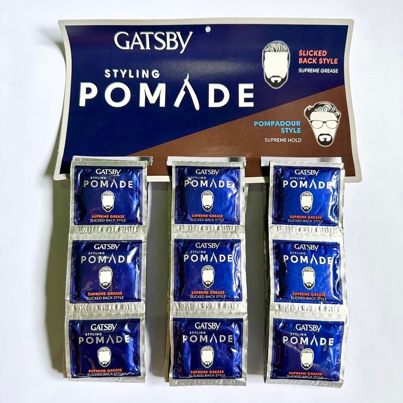 Jual GATSBY STYLING POMADE SACHET 6 GR | Shopee Indonesia