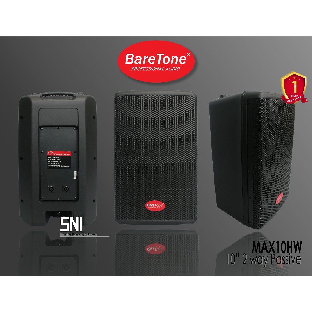 Jual Speaker Pasif Baretone 10" MAX10HW / MAX 10HW / MAX 10 HW (1 buah) | Shopee Indonesia