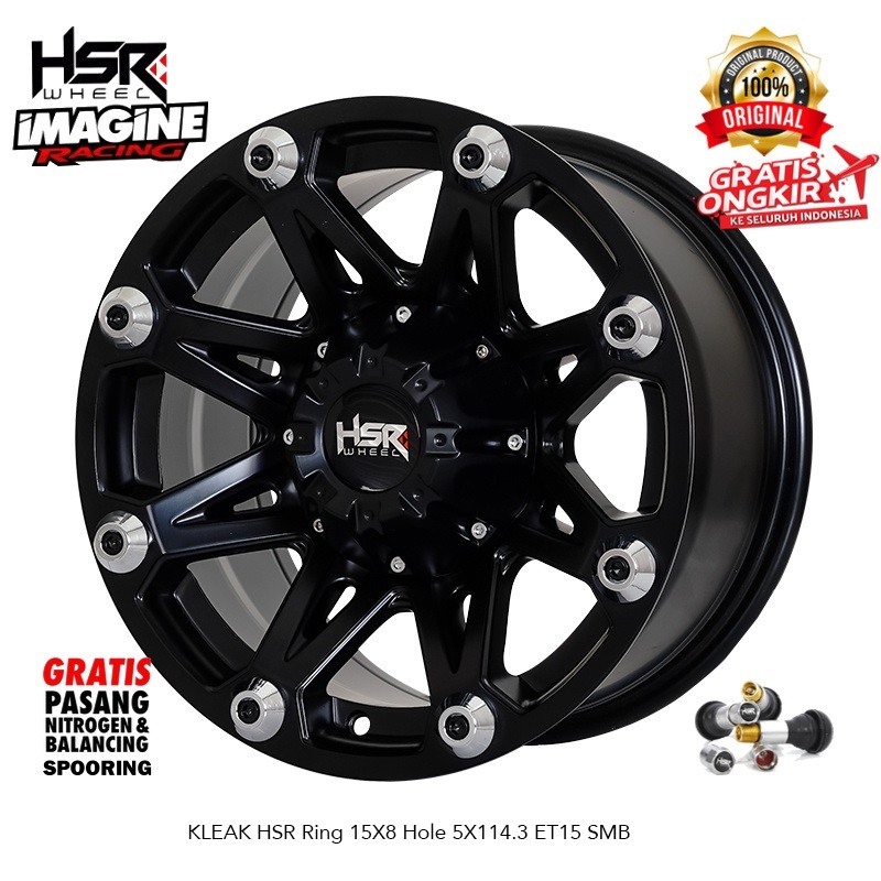 Jual VELG MOBIL SEMI OFFROAD HSR KLEAK R15 PCD 5X114,3 RUSH TERIOS XL7 ...