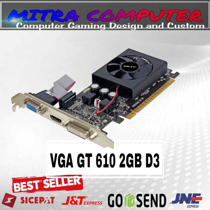 Jual VGA GT 610 2GB DDR3 64Bit GAMING VGA ORI | Shopee Indonesia