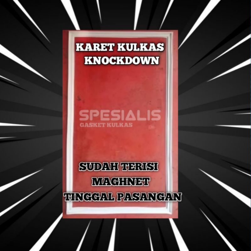Jual GASKET KARET PINTU SHOWCASE RSA KNOCKDOWN 60 X 138 CM | Shopee ...