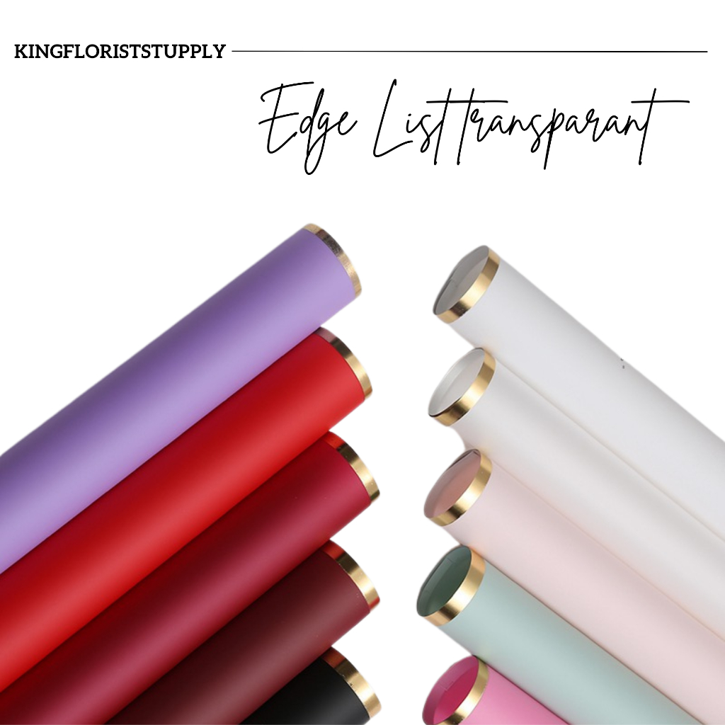 Jual Kertas Pembungkus List Emas / Gold Side Line Wrapping Paper Kertas ...