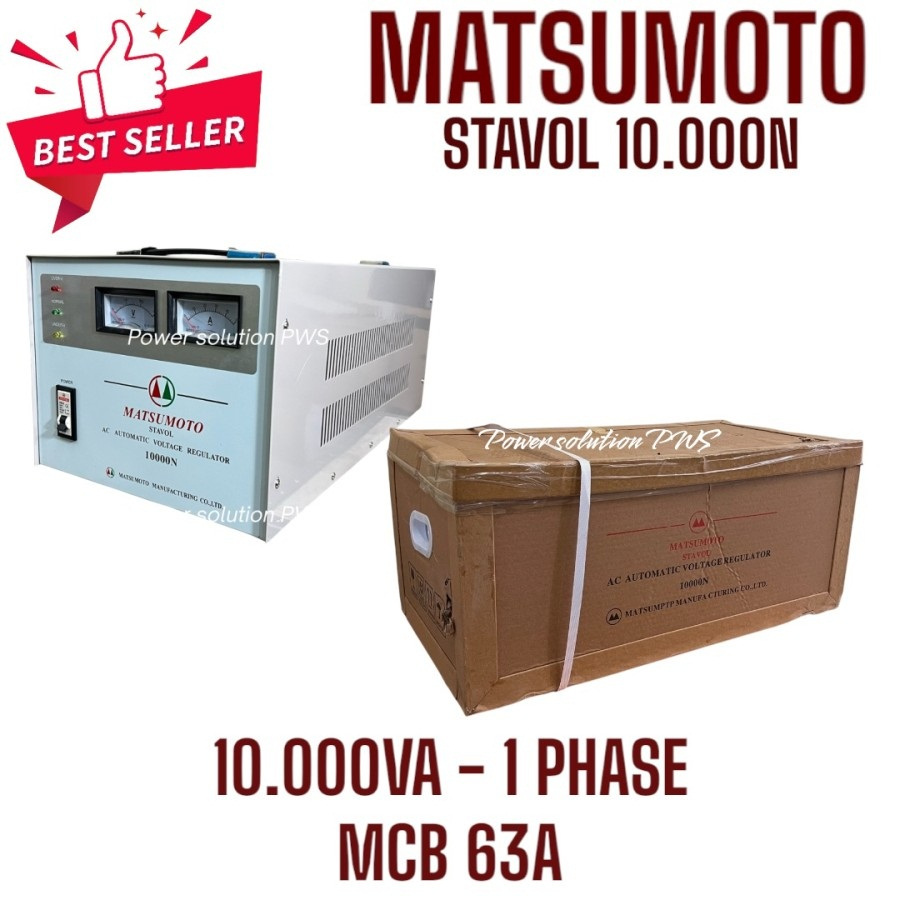 Jual MATSUMOTO STAVOL 10000N STABILIZER 10.000N STABILISER 10000 VA ...