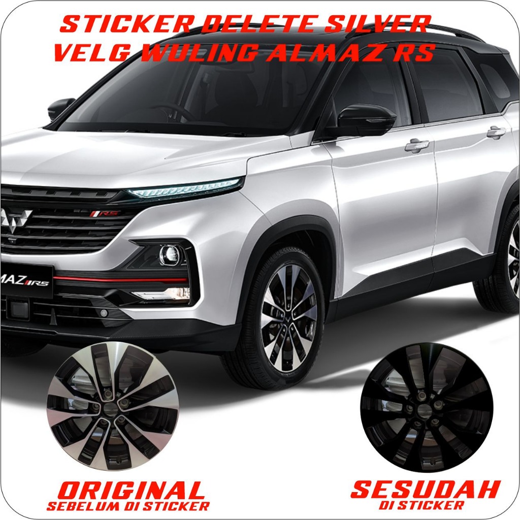 Jual STICKER/STICKER DELETE SILVER PELEK/VELG WULING ALMAZ RS TURBO ...