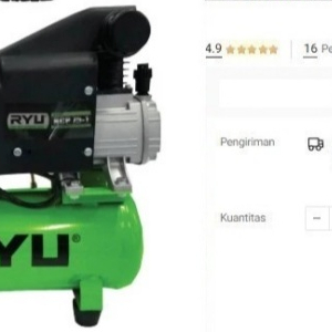 Jual Air Compressor RYU 3/4 HP 10 L RCP75-1 Kompresor Angin RCP 75-1 3/4hp | Shopee Indonesia