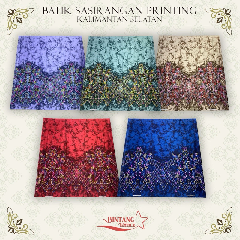 Jual Kain Batik Khas Kalsel Sasirangan Banjar Pria Wanita Printing ...