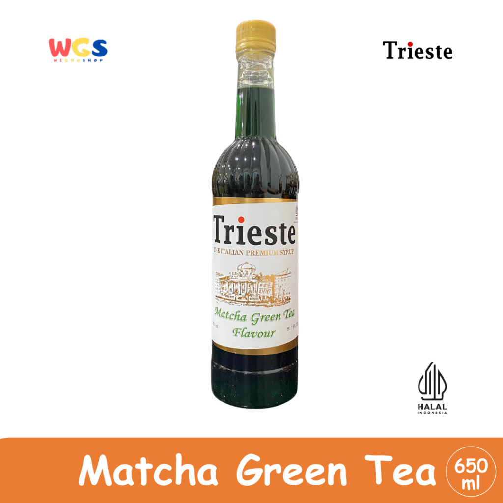 Jual Trieste Syrup Premium Matcha Green Tea Flavour 650ml – Sirup ...