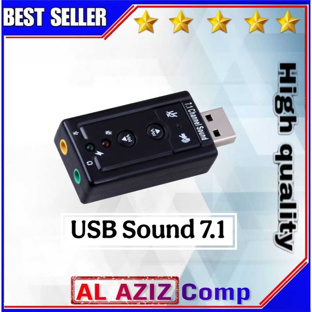 Jual Usb Sound 7.1 pengganti PCI Sound card | Shopee Indonesia
