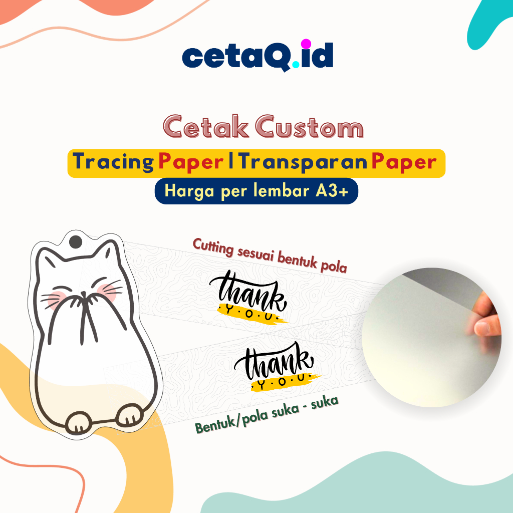 Jual Cetak Kertas Kalkir A3, Tracing Paper, Transparan Paper ...