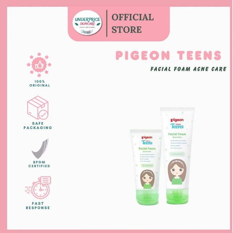 Jual PIGEON TEENS Facial Foam Acne Care | Shopee Indonesia