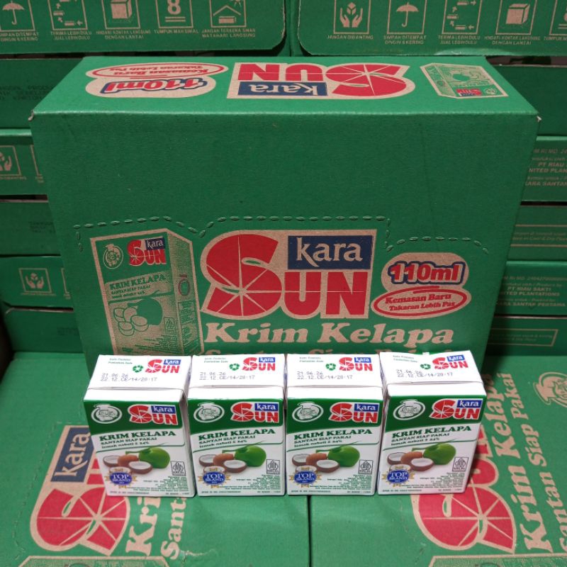Jual SunKara Santan Kelapa 110ml x 24pcs | Sun Kara 110ml 1 DUS isi 24 ...