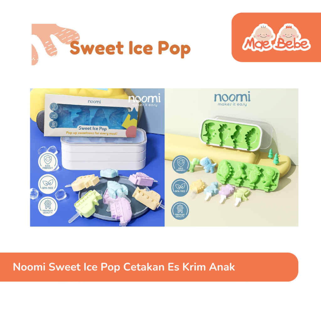 Jual Noomi Sweet Ice Pop Mold Cetakan Es Krim & Makanan Anak ...