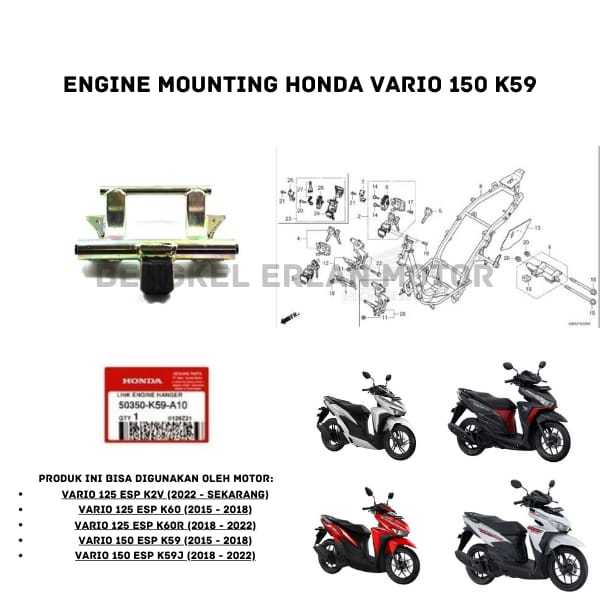 Jual ENGINE MOUNTING HONDA - LINK ASSY ENGINE HANGER - Sambungan Mesin ...