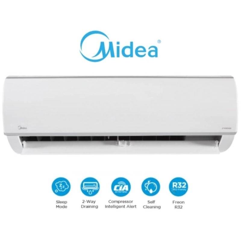 Jual AC Split MIDEA 1/2 PK MSFC-05CRN2X / 05CRN Standard R32 0.5pk ...