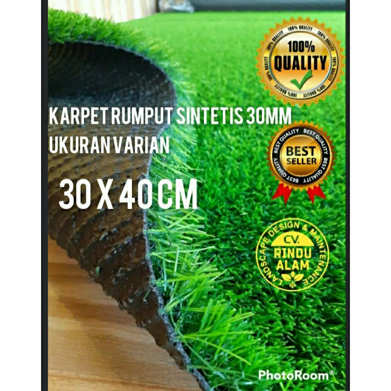 Jual karpet rumput sintetis hiasan aquarium rumput sintetis 30x40 ...