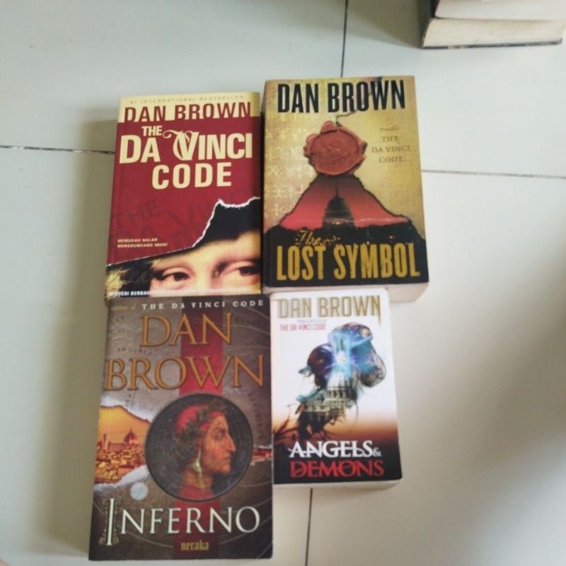 Jual Bahasa Indonesia Inferno, The Lost Symbol, Angels And Demons, The Da Vinci Code Dan Brown ...