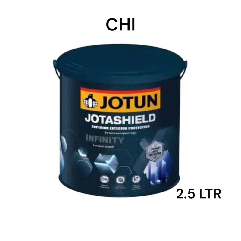 Jual CAT TEMBOK EXTERIOR JOTUN, JOTASHIELD INFINITY 2.5LTR | Shopee ...