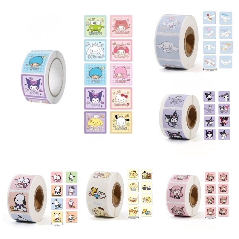 Jual 1 roll sticker sanrio capybara dino reward sealer | Shopee Indonesia
