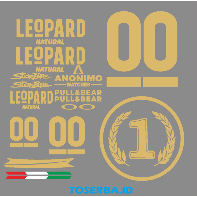 Jual STICKER HELM LEOPARD CUTTING Full Set | Shopee Indonesia