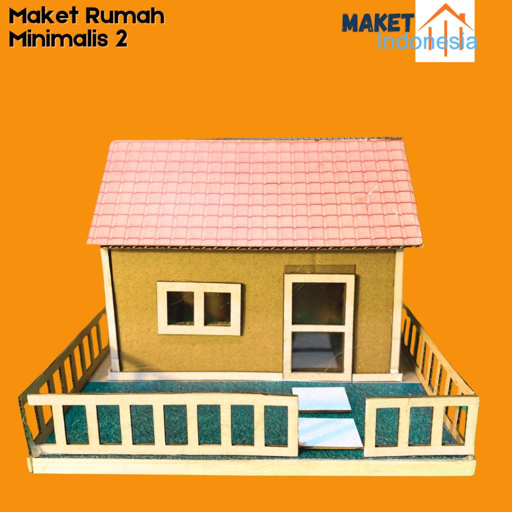 Jual Maket rumah minimalis dari kardus miniatur rumah kardus prakarya ...