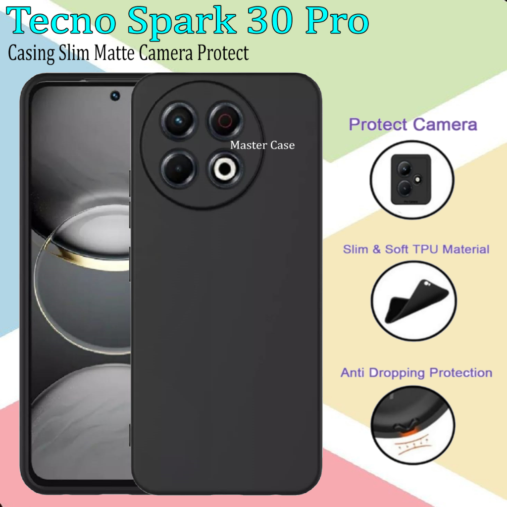 Jual Casing TECNO SPARK 30 PRO Slim Matte Softcase Camera Protection ...